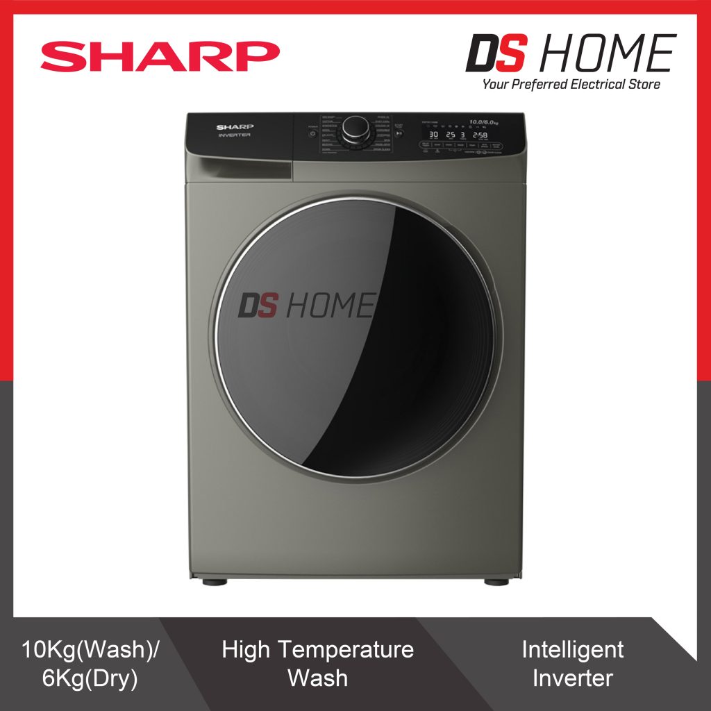 SHARP ESFWV10088 10KG WASHER 6KG DRYER INTELLIGENT INVERTER (FAST SHIP ...