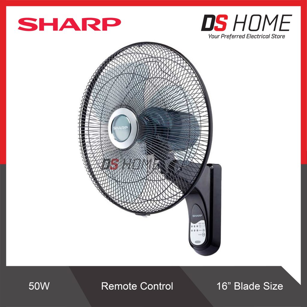 SHARP PJW169RGY 16" WALL FAN WITH REMOTE CONTROL | DS HOME
