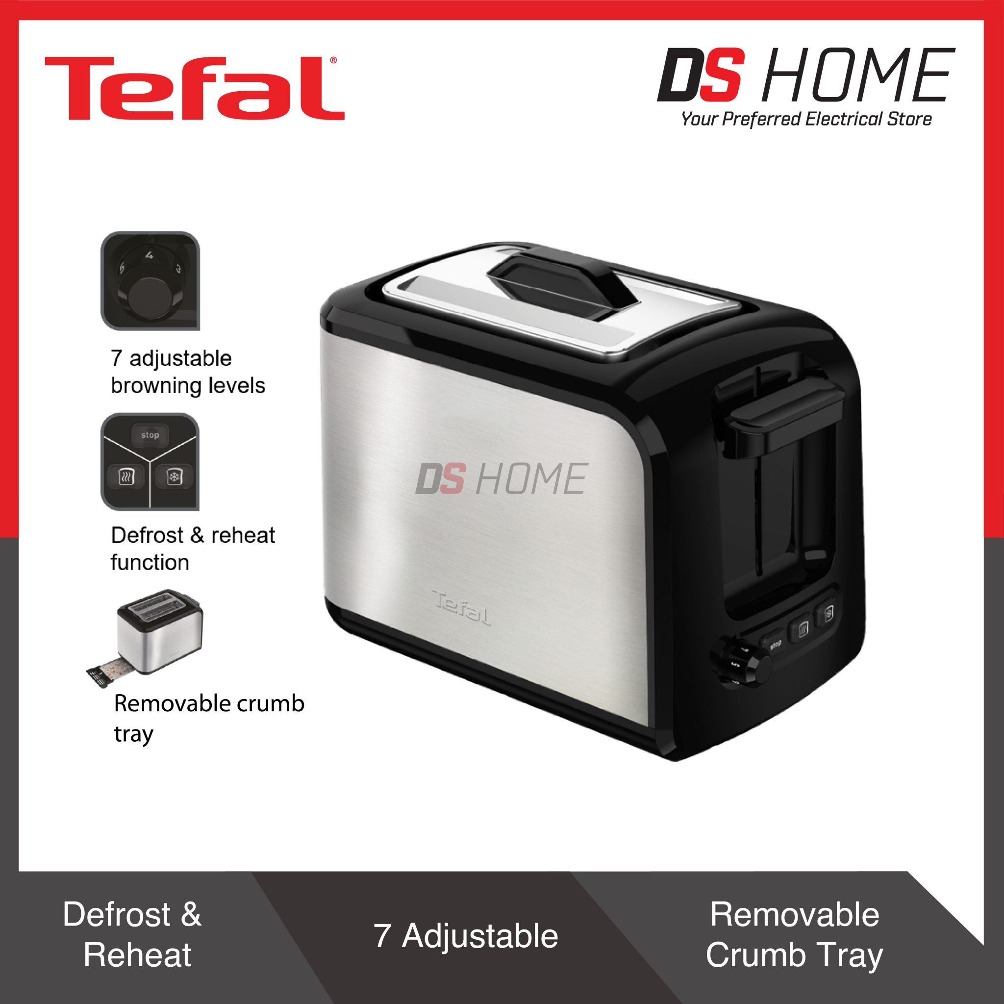 TEFAL TT410 EXPRESS TOASTER | DS HOME