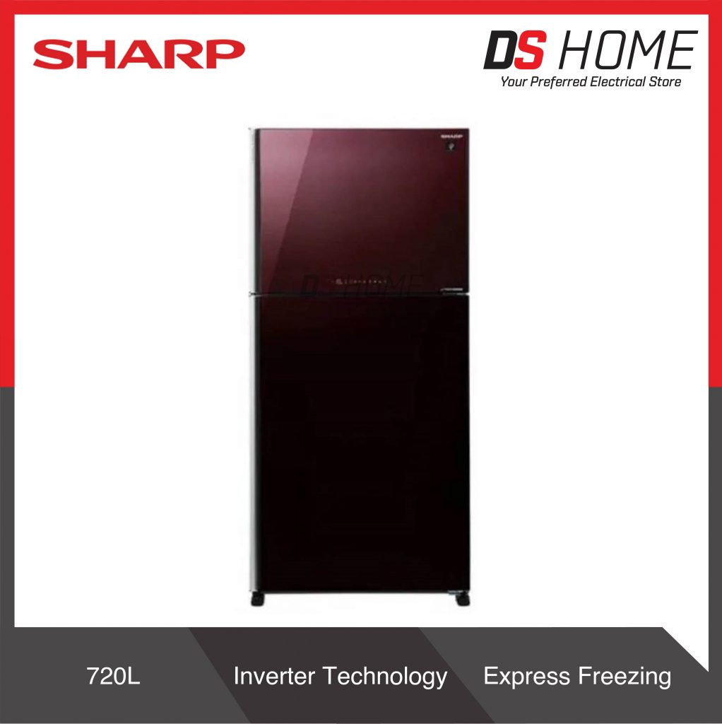SHARP SJP882MFGM FRIDGE 2 DOORS G720L PELICAN MEGA FREEZER J-TECH ...